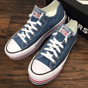 Converse | Shoes | Converse Denim High Platform Brand New | Poshmark